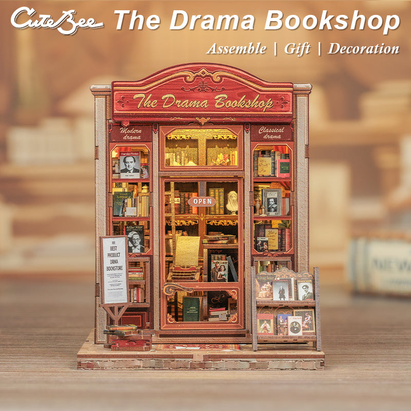 CUTEBEE DIY Book Nook Kit | The Drama Bookshop