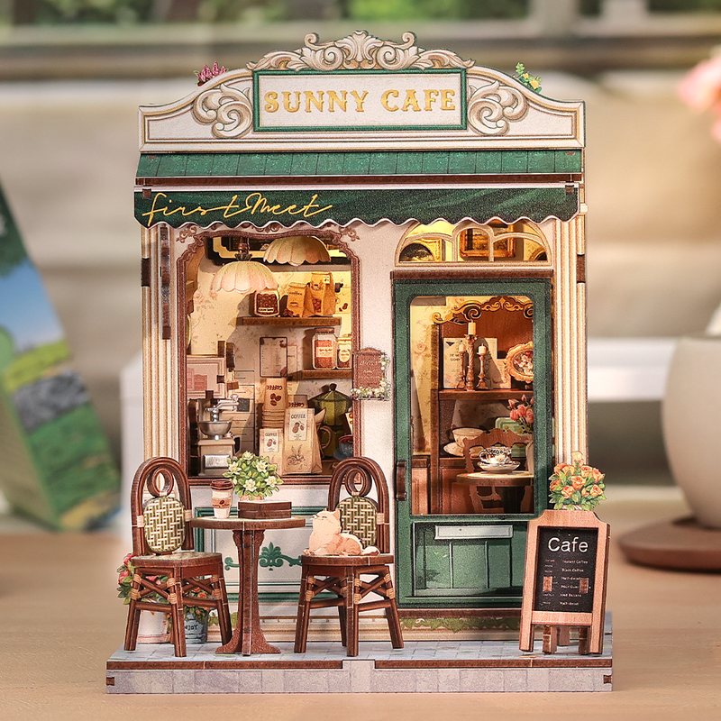 CUTEBEE DIY Miniature House | Sunny Cafe