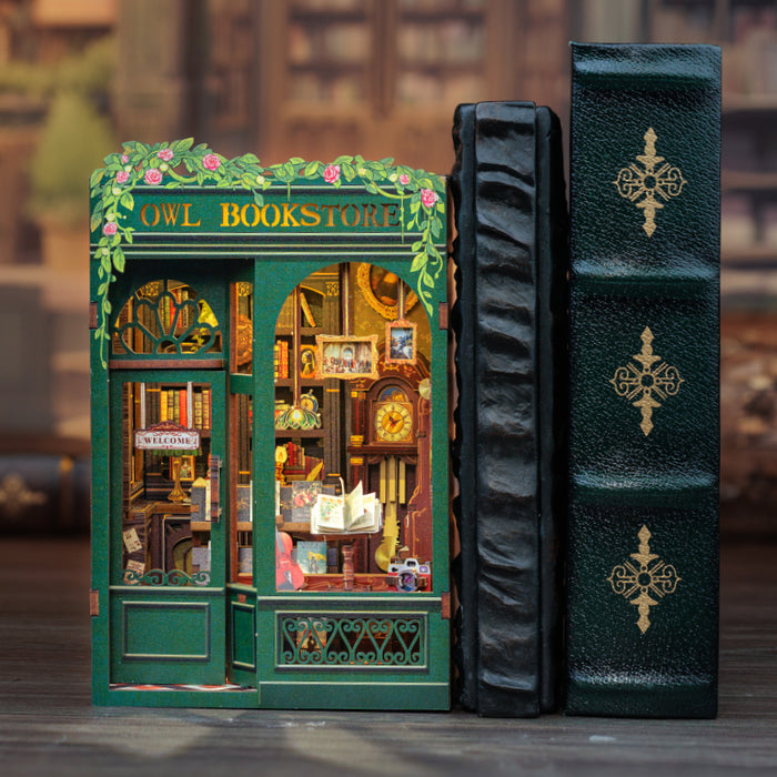 Cutebee Diy Book Nook Kit Owl Bookstore